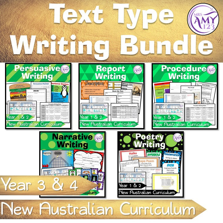 Year 1 & 2 English - Text Type Unit Bundle - Australian Curriculum