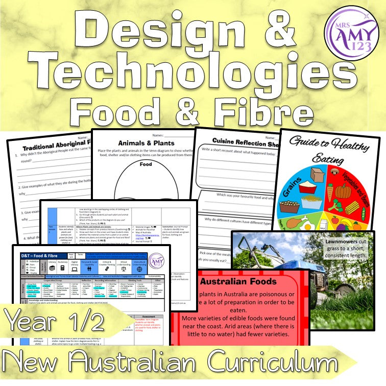Australian Curriculum Year 1 & 2 Design & Technology Food and Fibre Un