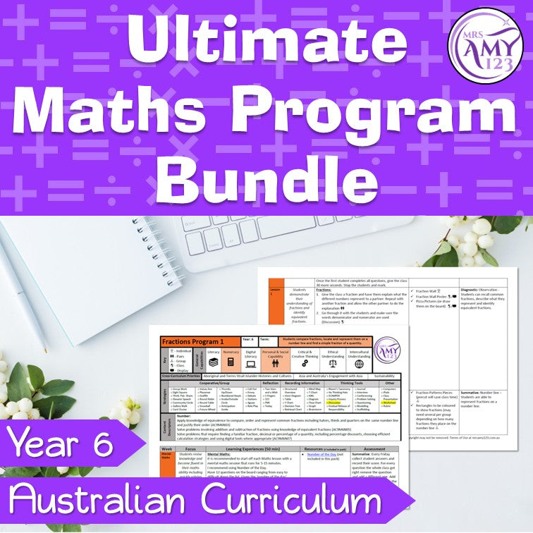 Year 6 Maths - Ultimate Mathematics Program Bundle - Australian Curric