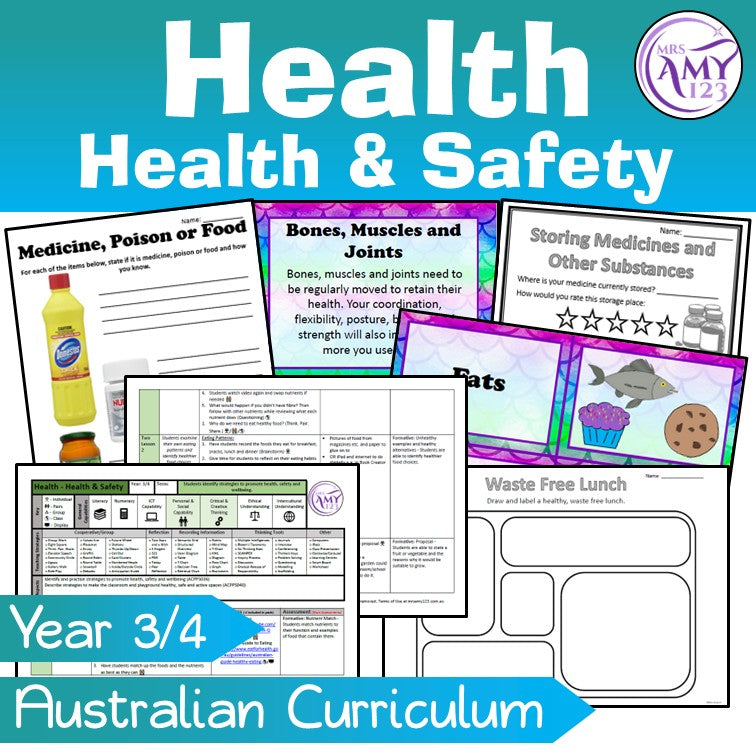 Year 3 & 4 Health - Health & Safety Unit - Australian Curriculum