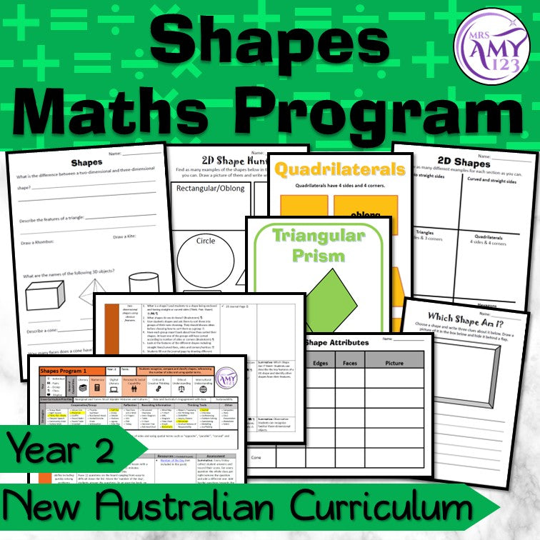 Year 2 Maths - Shapes Program - Australian Curriculum