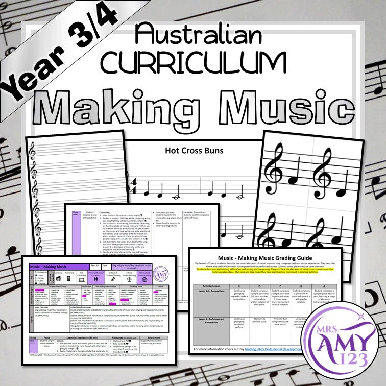 Year 3 & 4 Music - Making Music Unit - Australian Curriculum