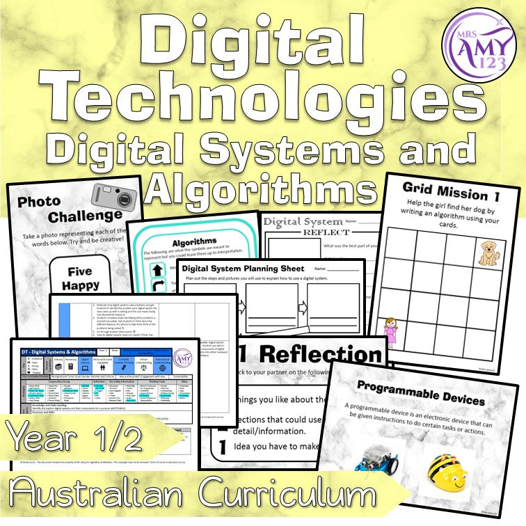 Year 1 & 2 Technologies - Digital Systems Unit - Australian Curriculum