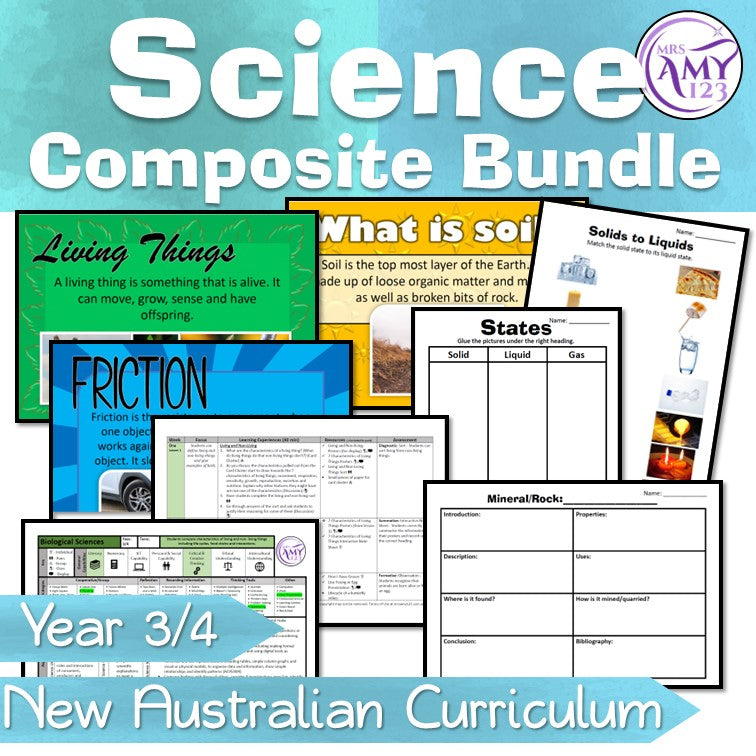 Year 3 & 4 Composite Science Units - Australian Curriculum