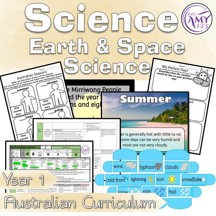 Year 1 Science - Earth & Space Science Unit - Australian Curriculum
