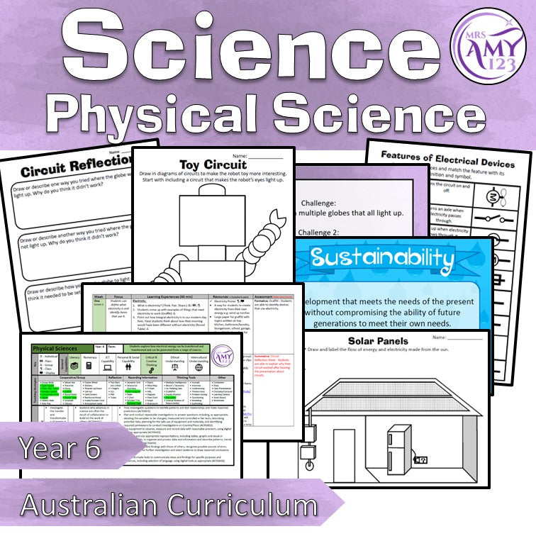 Year 6 Science - Physical Science - Australian Curriculum