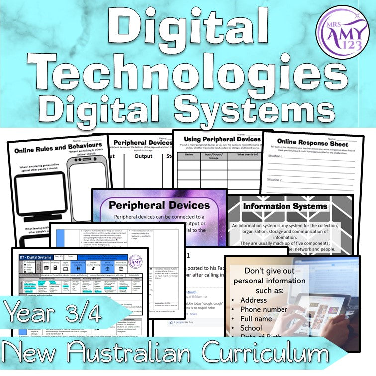 Year 3 & 4 Technologies - Digital Systems Unit - Australian Curriculum