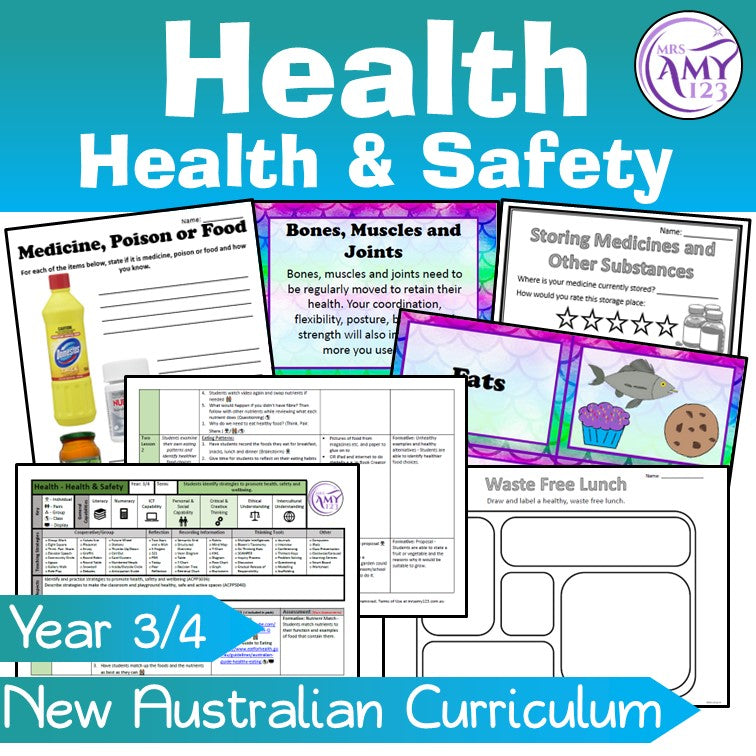 Year 3 & 4 Health - Health & Safety Unit - Australian Curriculum