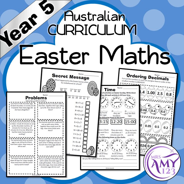 Year 5 Maths - Easter Mathematics - Australian Curriculum