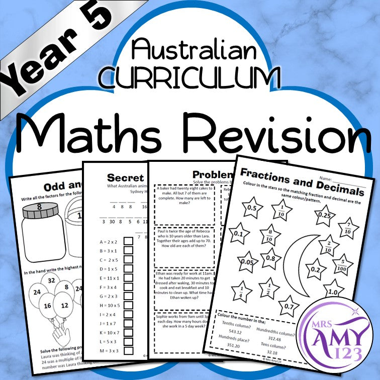 Year 5 Maths - Mathematics Revision - Australian Curriculum