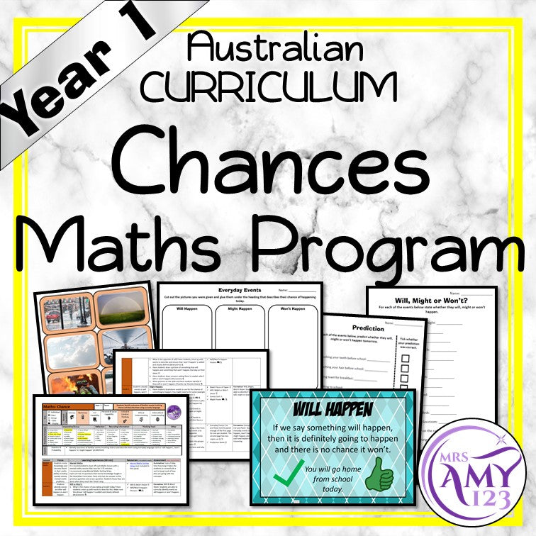Year 1 Maths - Chance Program - Australian Curriculum