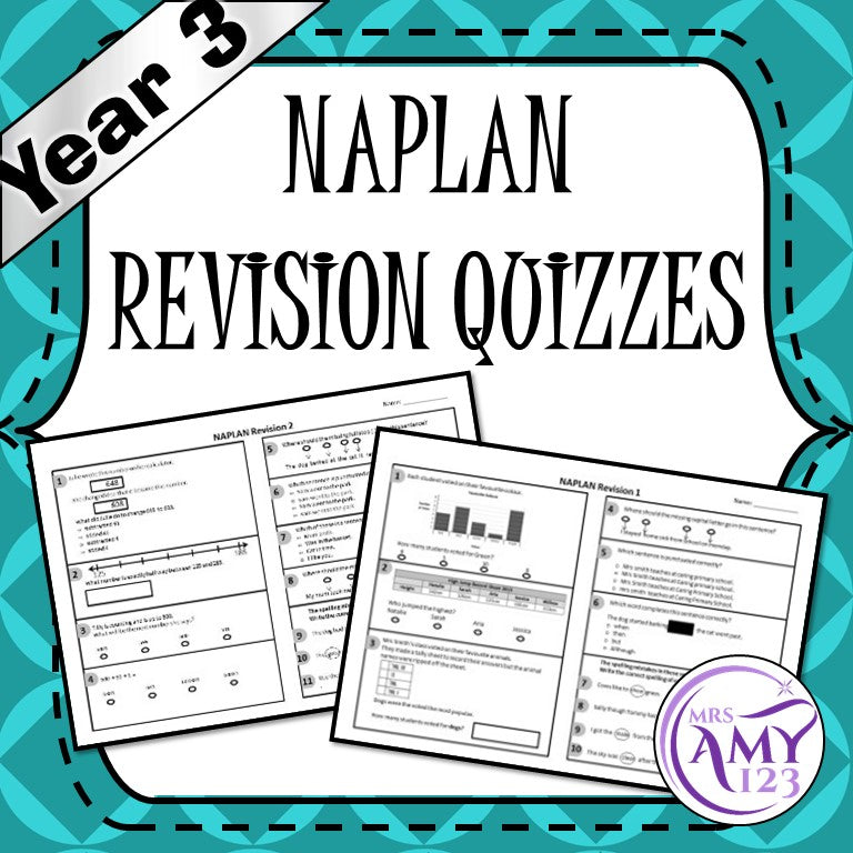 Year 3 Maths - NAPLAN Revision Quizzes
