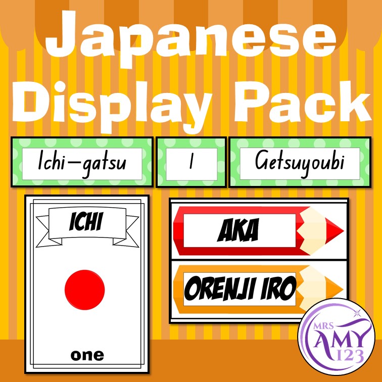 Japanese Display Pack - Numbers, Colours & Calendar
