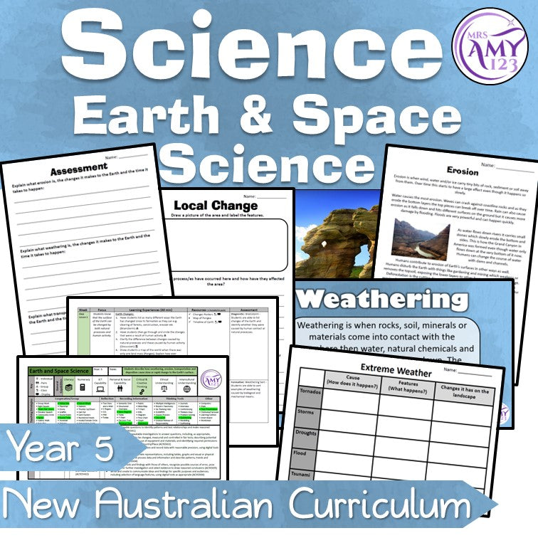 Year 5 Science - Earth & Space Science - Australian Curriculum