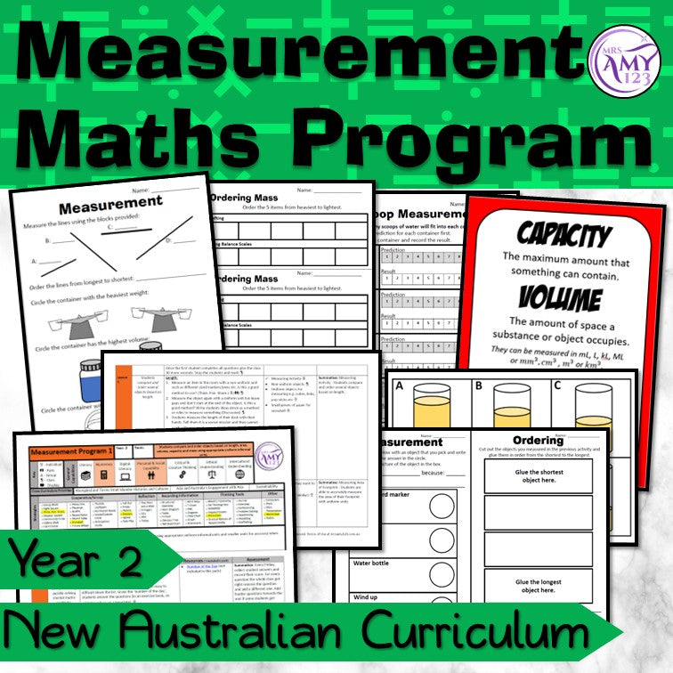 Year 2 Maths - Measurement Program - Australian Curriculum