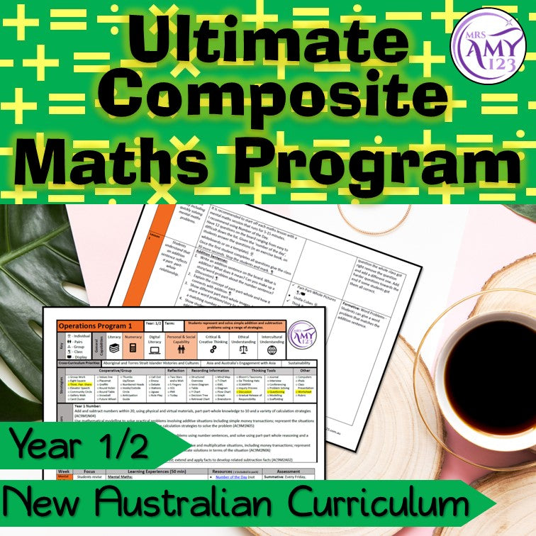 Year 1 & 2 Composite Maths Program Bundle - Australian Curriculum
