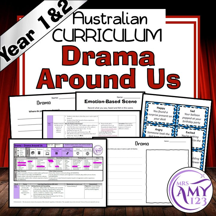 Year 1 & 2 Drama - Drama Around Us Unit - Australian Curriculum