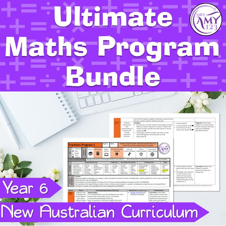Year 6 Maths - Ultimate Mathematics Program Bundle - Australian Curric