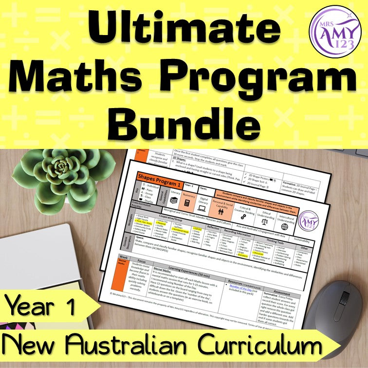 Year 1 Maths - Ultimate Maths Bundle - Australian Curriculum