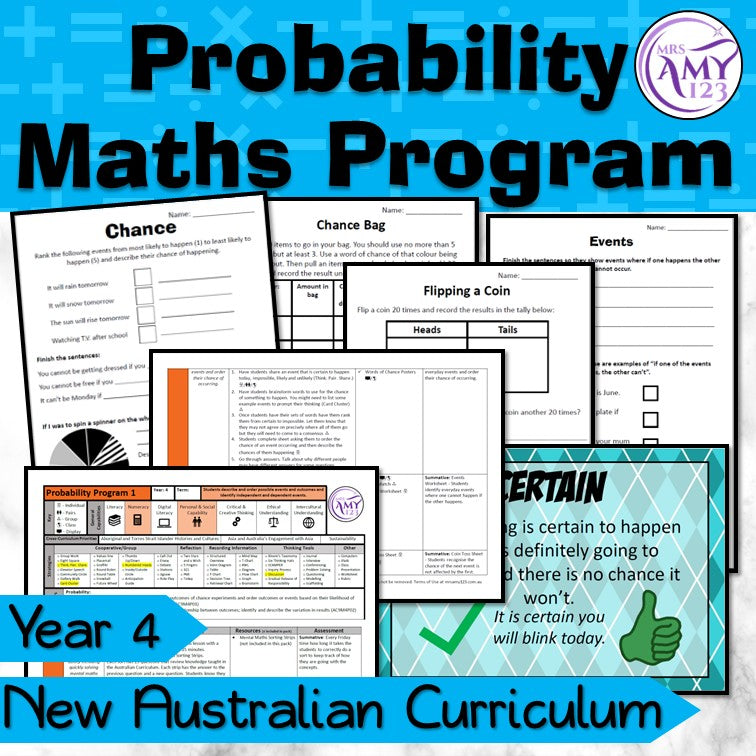 Year 4 Maths - Probability Program - Australian Curriculum