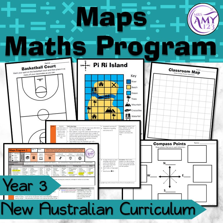 Year 3 Maths - Maps Program - Australian Curriculum