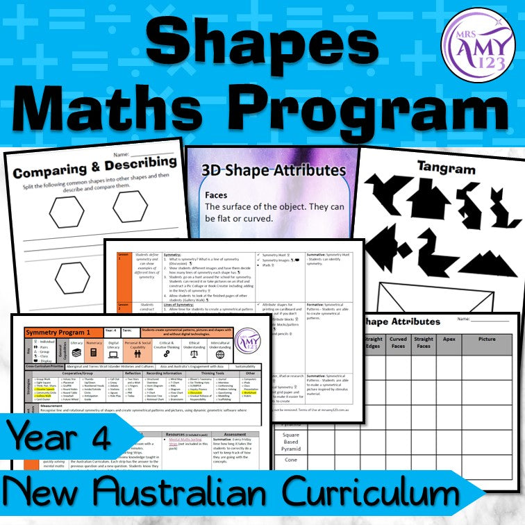 Year 4 Maths - Shapes Program - Australian Curriculum
