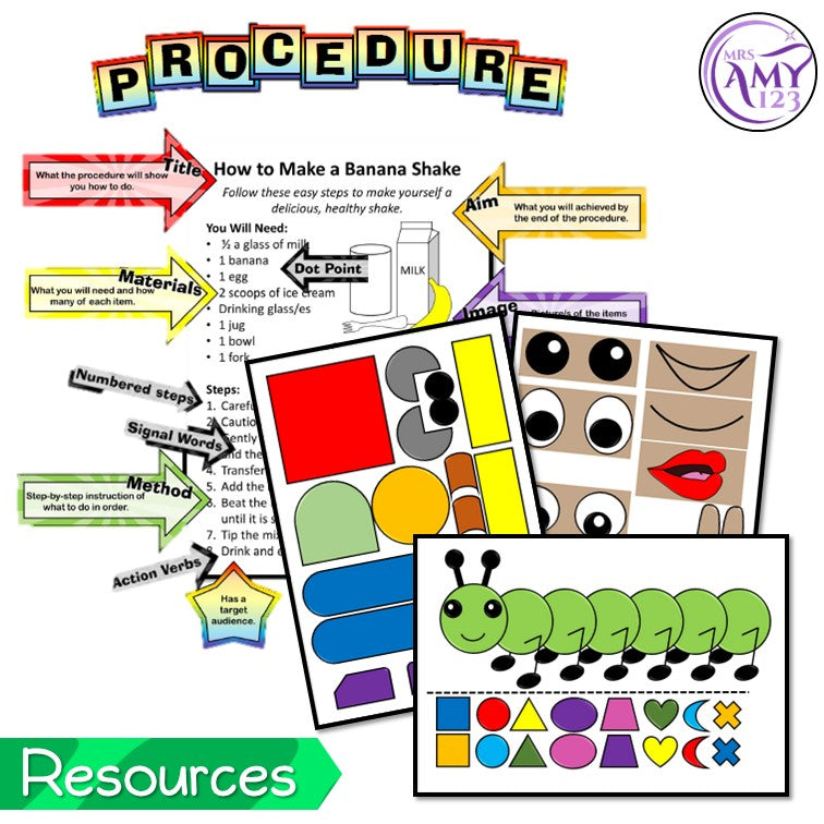 Year 1 & 2 English - Procedure Unit - Australian Curriculum
