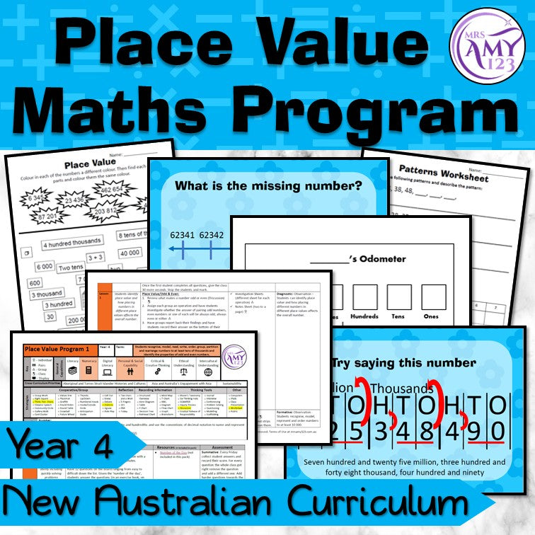 Year 4 Maths - Place Value Program - Australian Curriculum
