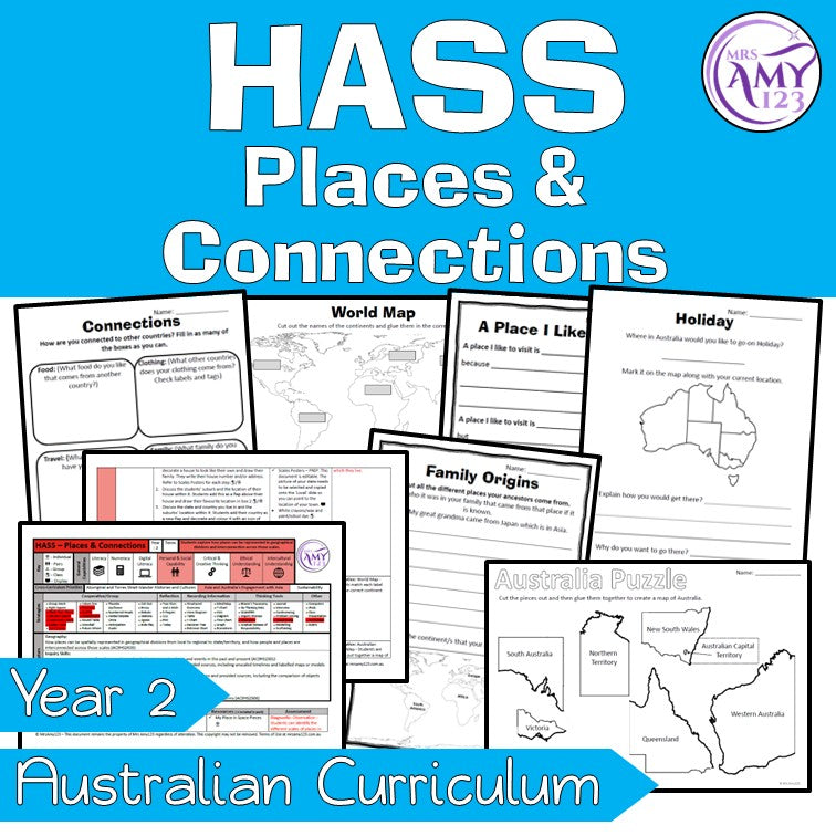 Year 2 HASS - Places & Connections Unit - Australian Curriculum