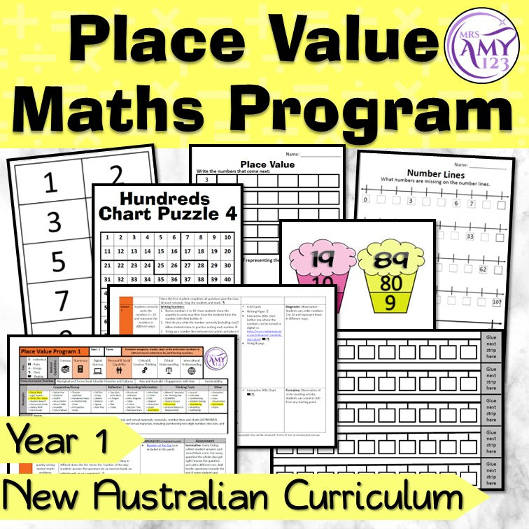 Year 1 Maths - Place Value Program - Australian Curriculum