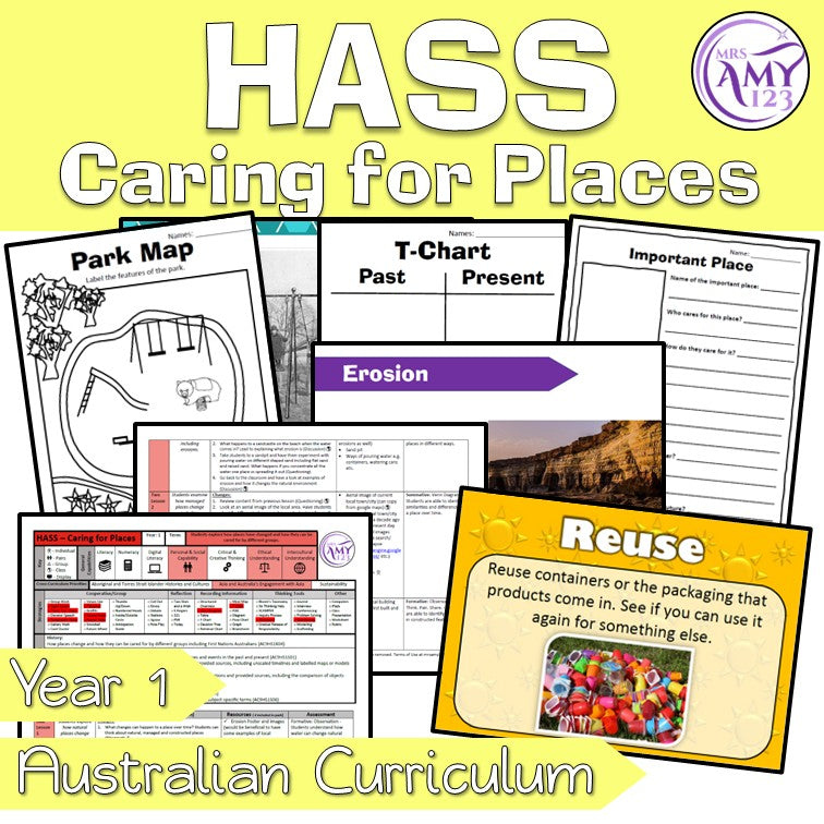 Year 1 HASS - Caring for Places Unit - Australian Curriculum