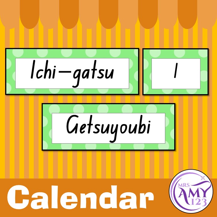 Japanese Display Pack - Numbers, Colours & Calendar