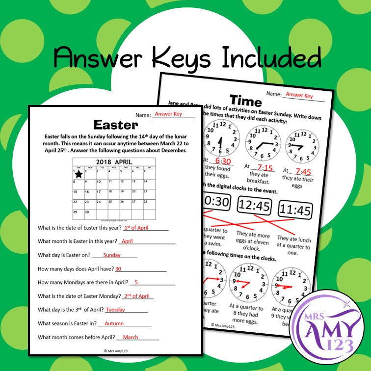 Year 2 Maths - Easter Mathematics - Australian Curriculum