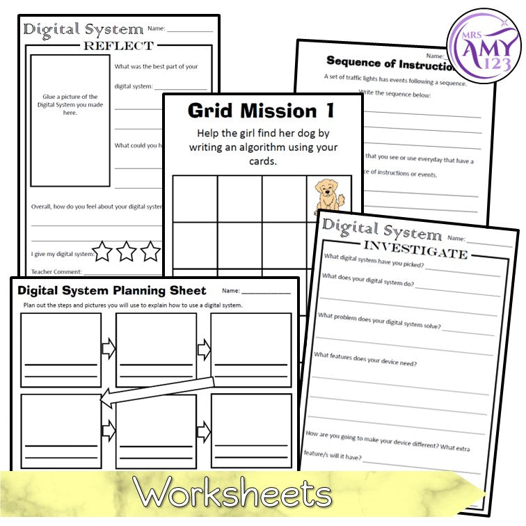 Year 1 & 2 Technologies - Digital Systems Unit - Australian Curriculum