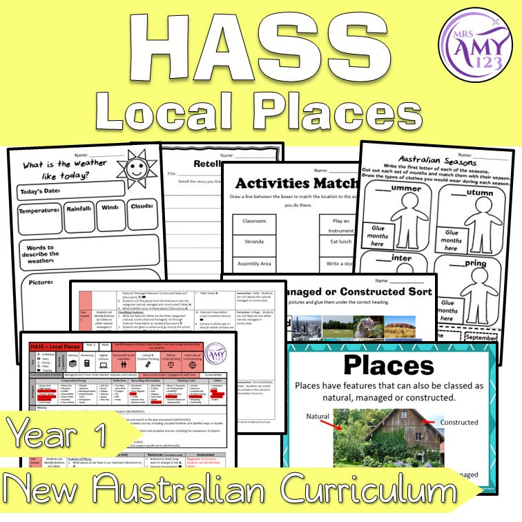 Year 1 HASS - Local Places Unit - Australian Curriculum