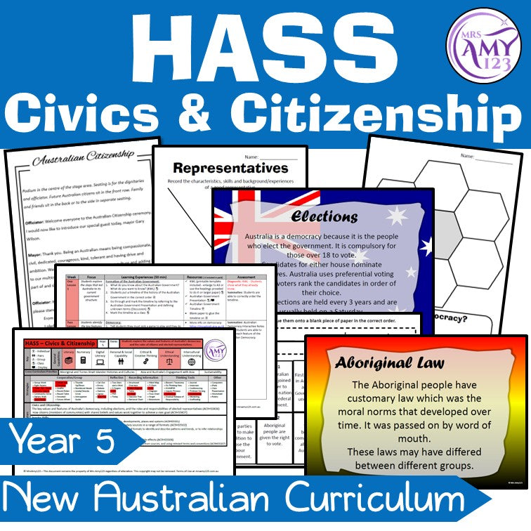 Year 5 HASS - Australian Government - Australian Curriculum
