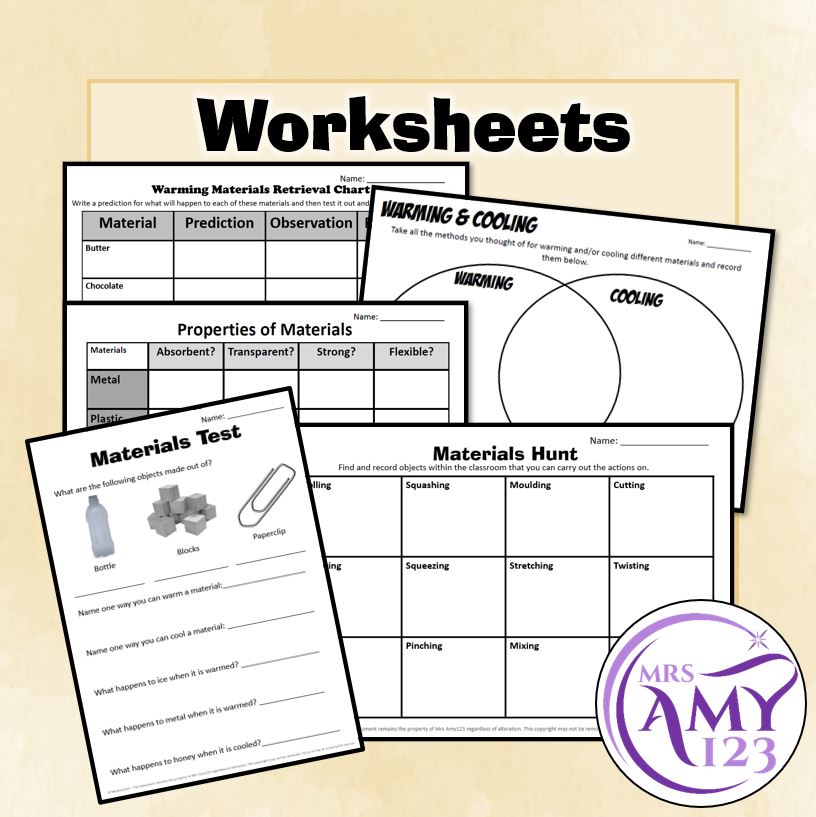 Year 1 Science - Chemical Science Unit - Australian Curriculum