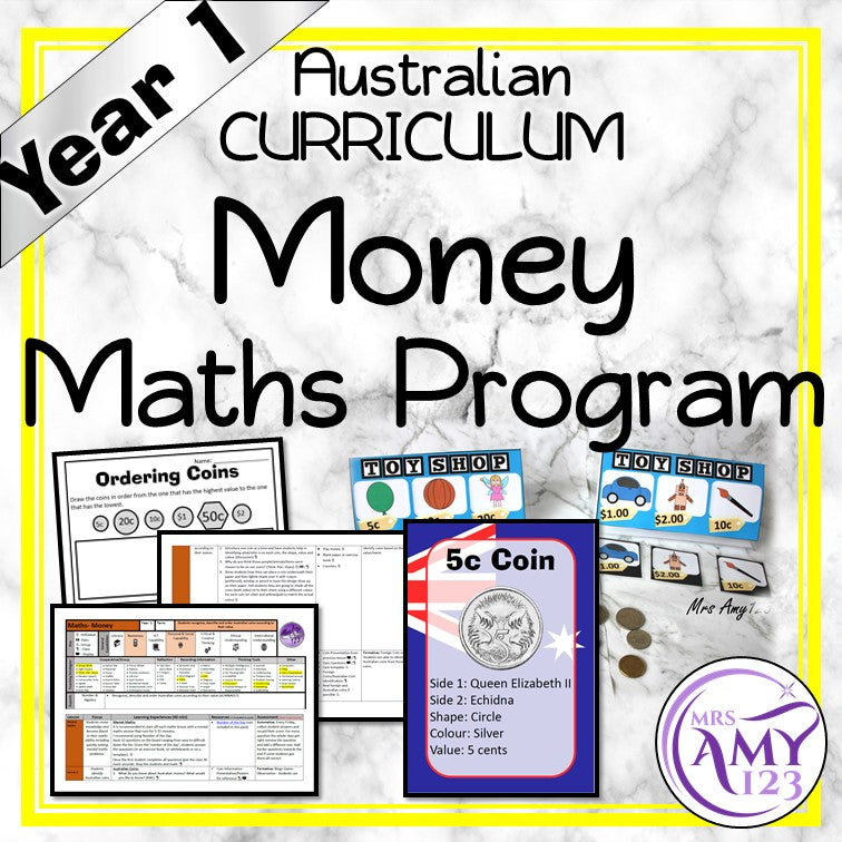 Year 1 Maths - Money Program - Australian Curriculum