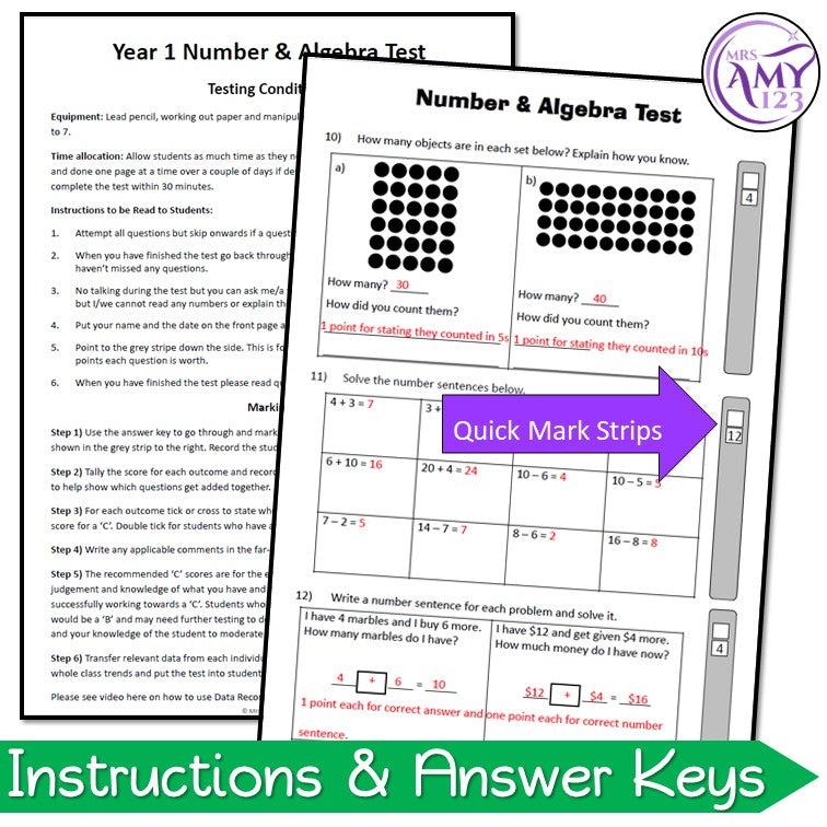 Year 2 Maths - Mathematics Test Bundle - Australian Curriculum