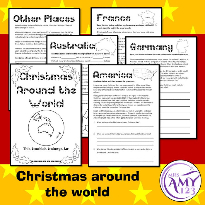 Christmas Traditions Around The World Worksheets Christmas Around The