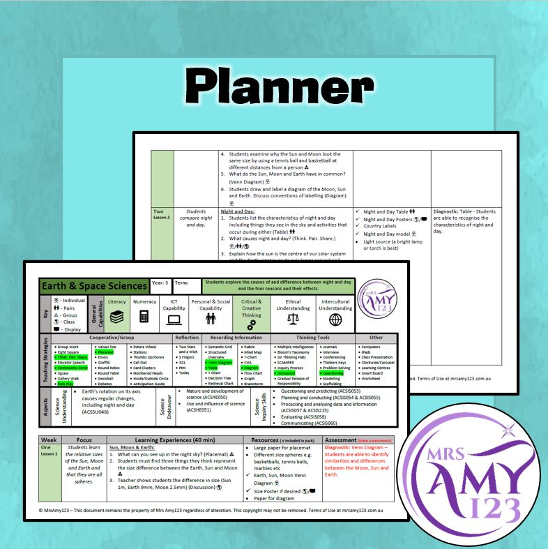 Year 3 Science - Earth and Space Sciences Unit - Australian Curriculum