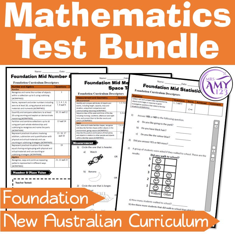 Foundation Maths - Mathematics Test Pack - Australian Curriculum