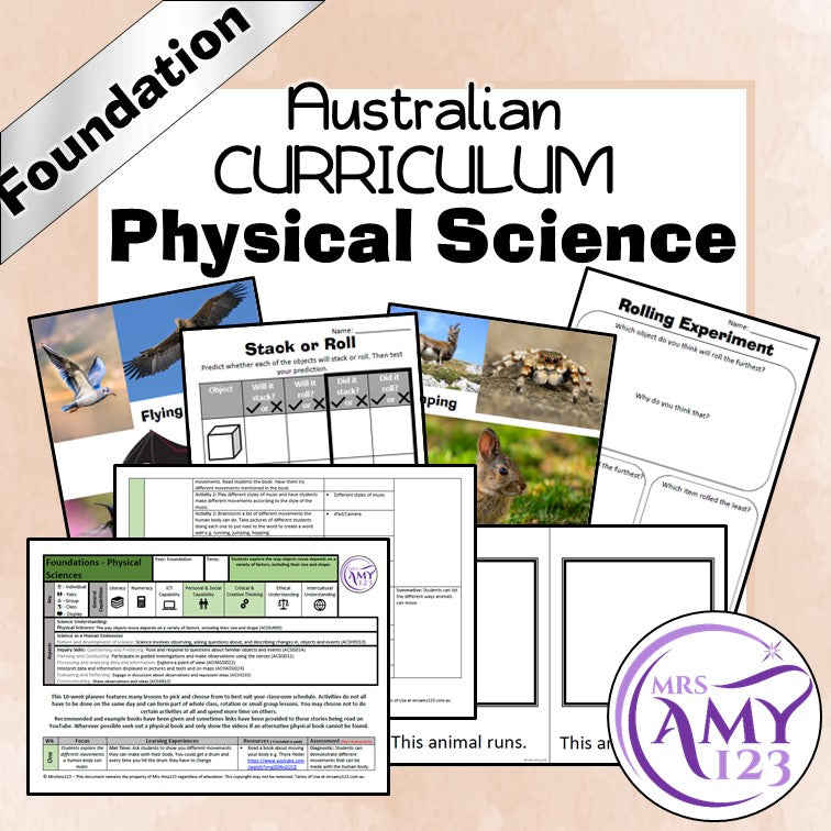 Foundation Science - Physical Sciences Unit - Australian Curriculum
